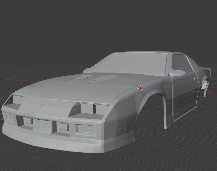 STL file Chevrolet Camaro Iroc-z 1990 rc 3D print model car body shell ...