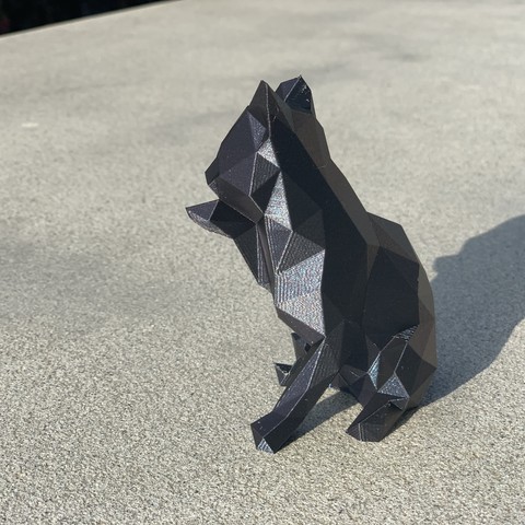 3D printing Low poly sitting cat ・ Cults