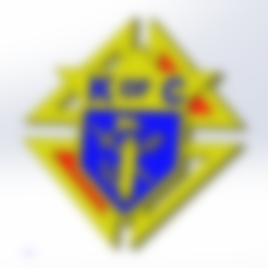 Download 3D printer model Knights of Columbus logo ・ Cults