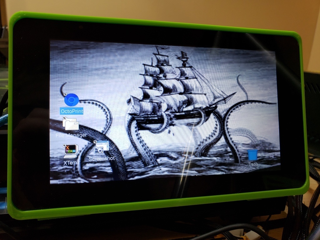 Free 3D file Raspberry Pi 7in display Case and stand Pi Logo Remix・3D ...