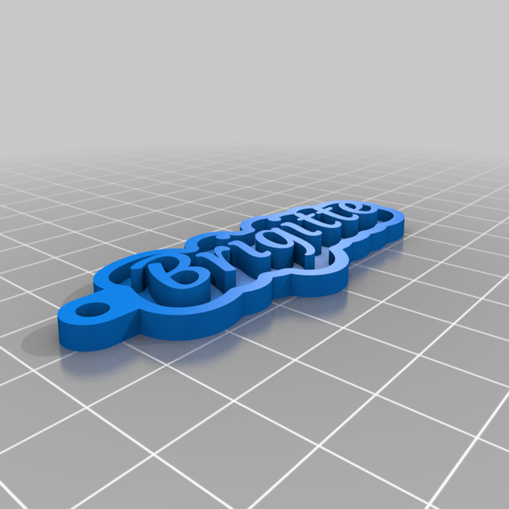 Free STL file Key Chain Brigitte 🔑・3D printable object to download・Cults