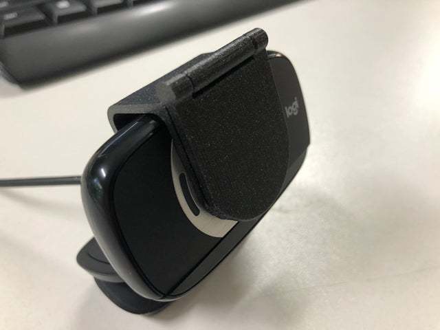 Archivo STL gratis Cubierta de privacidad para la cámara web Logitech ...