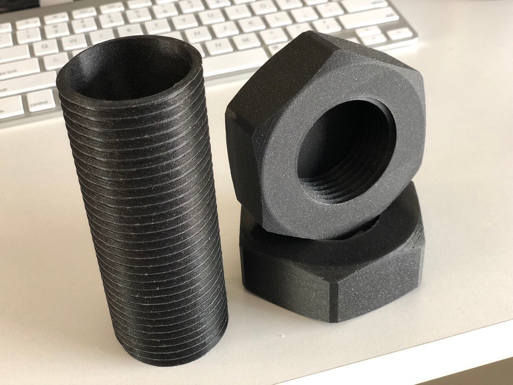 Free STL file Oversized Bolt & Nut・Design to download and 3D print・Cults