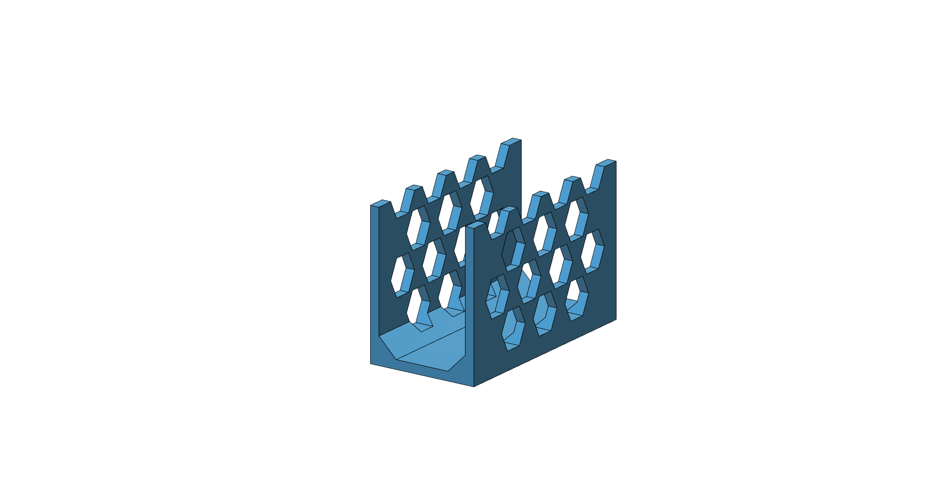 Free STL file Honeycomb Mail Holder・3D printing idea to download・Cults
