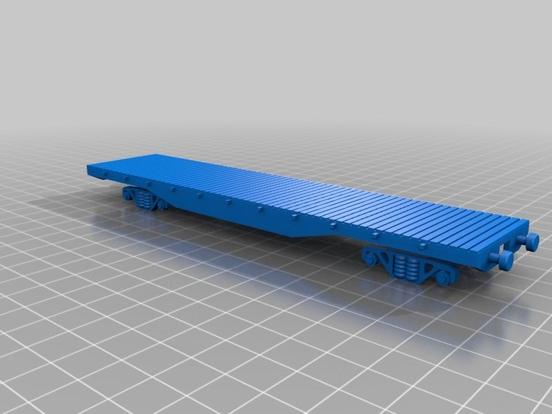 Free STL file 50 t flat car platform 1:87 - HO / H0 scale 🚗・3D print ...