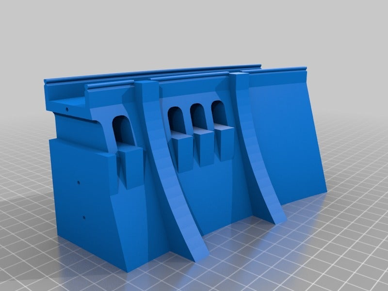 Free STL file Simple dam wall - HO scale (1:87) 🏛️・3D printer model to ...