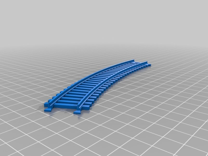 Free STL file Interlocking train track - curved 30 degrees・Object to ...