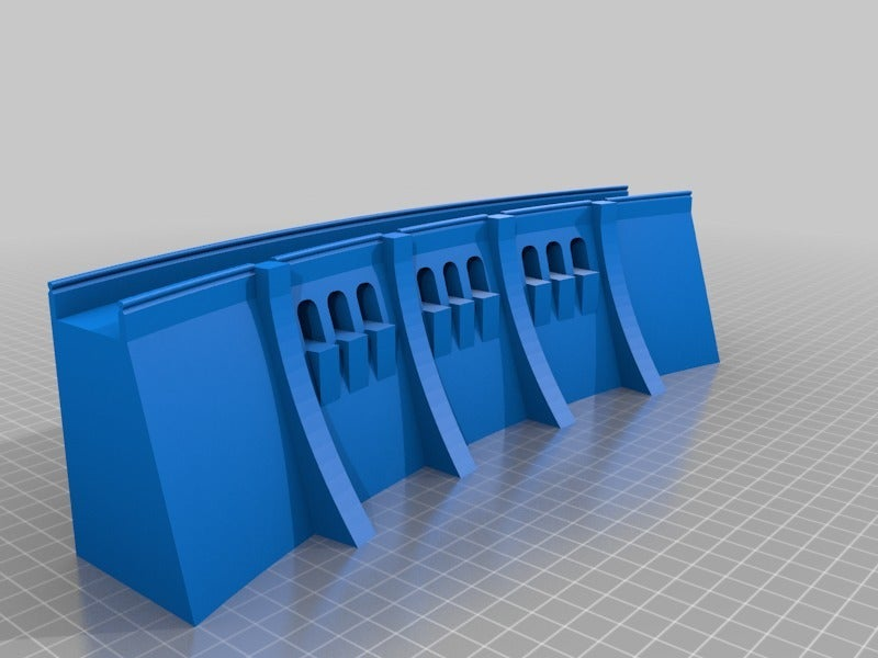 Free STL file Simple dam wall - HO scale (1:87) 🏛️・3D printer model to ...
