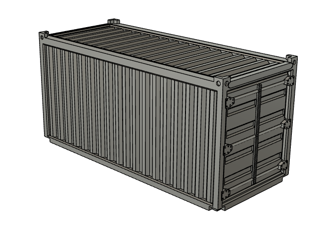 Free STL file Shipping Container 📦・3D printer design to download・Cults