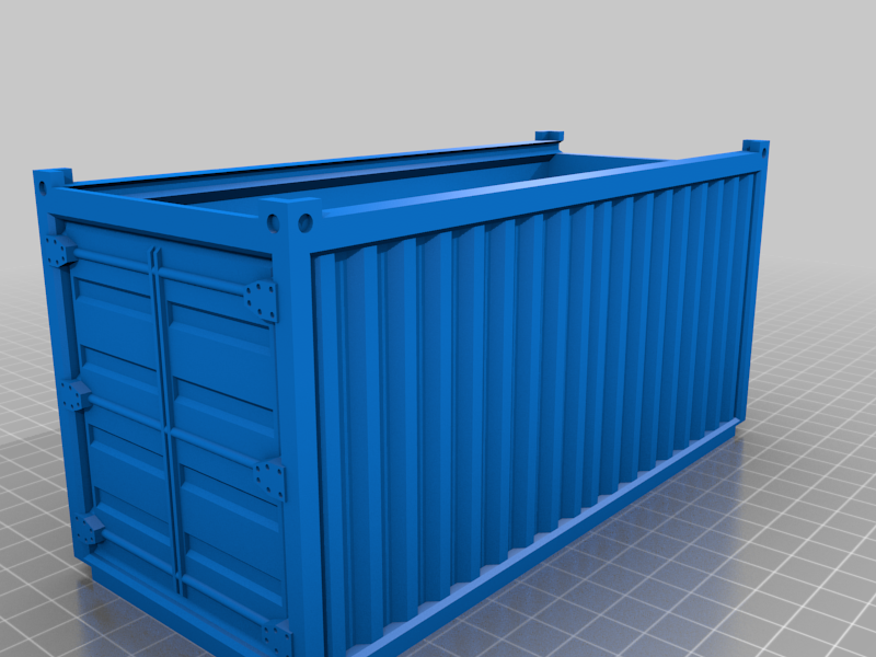 Free STL file Shipping Container・3D printer design to download・Cults