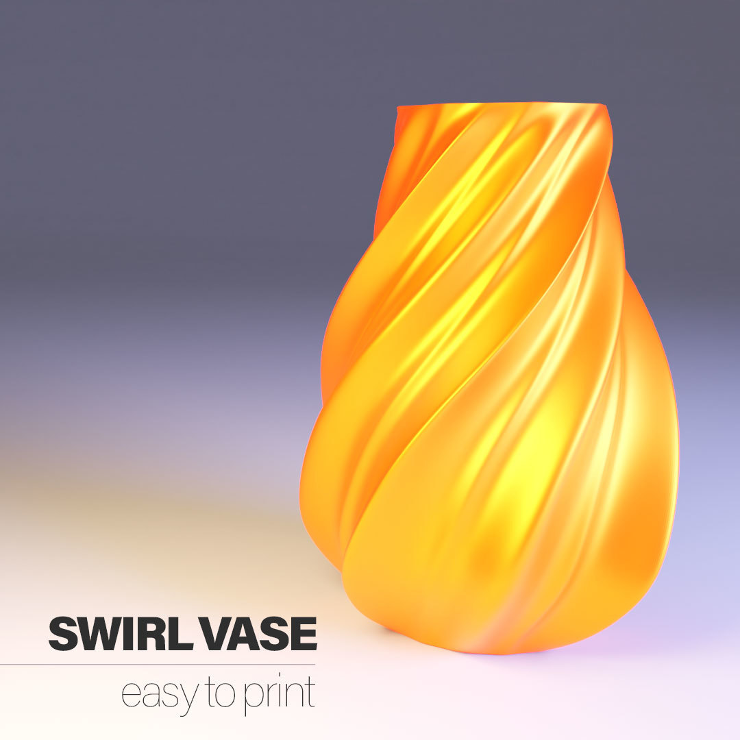 Download STL file Swirl vase HD - Easy to print • 3D printable model ...