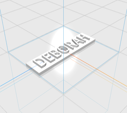 STL file DEBORAH letters・3D printing template to download・Cults
