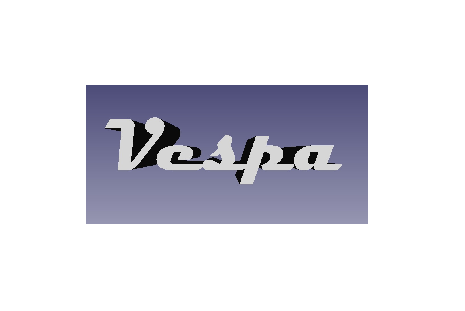 STL file Vespa letters 📱・3D printable model to download・Cults