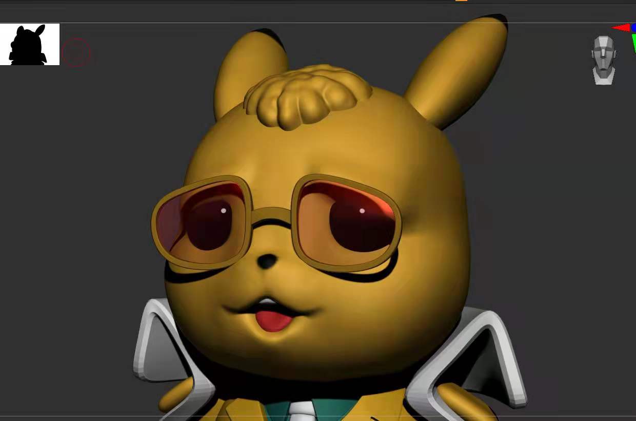 3D file Pikachu cosplay Kizaru （One Piece Yellow Monkey）・3D print model ...