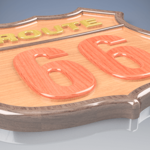Download STL file Route 66 • Object to 3D print ・ Cults