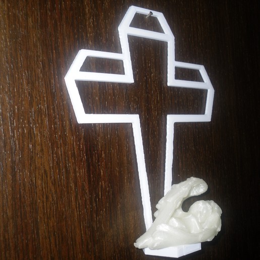 Download STL file Cross 3d efect very easy to print • 3D printer object ...