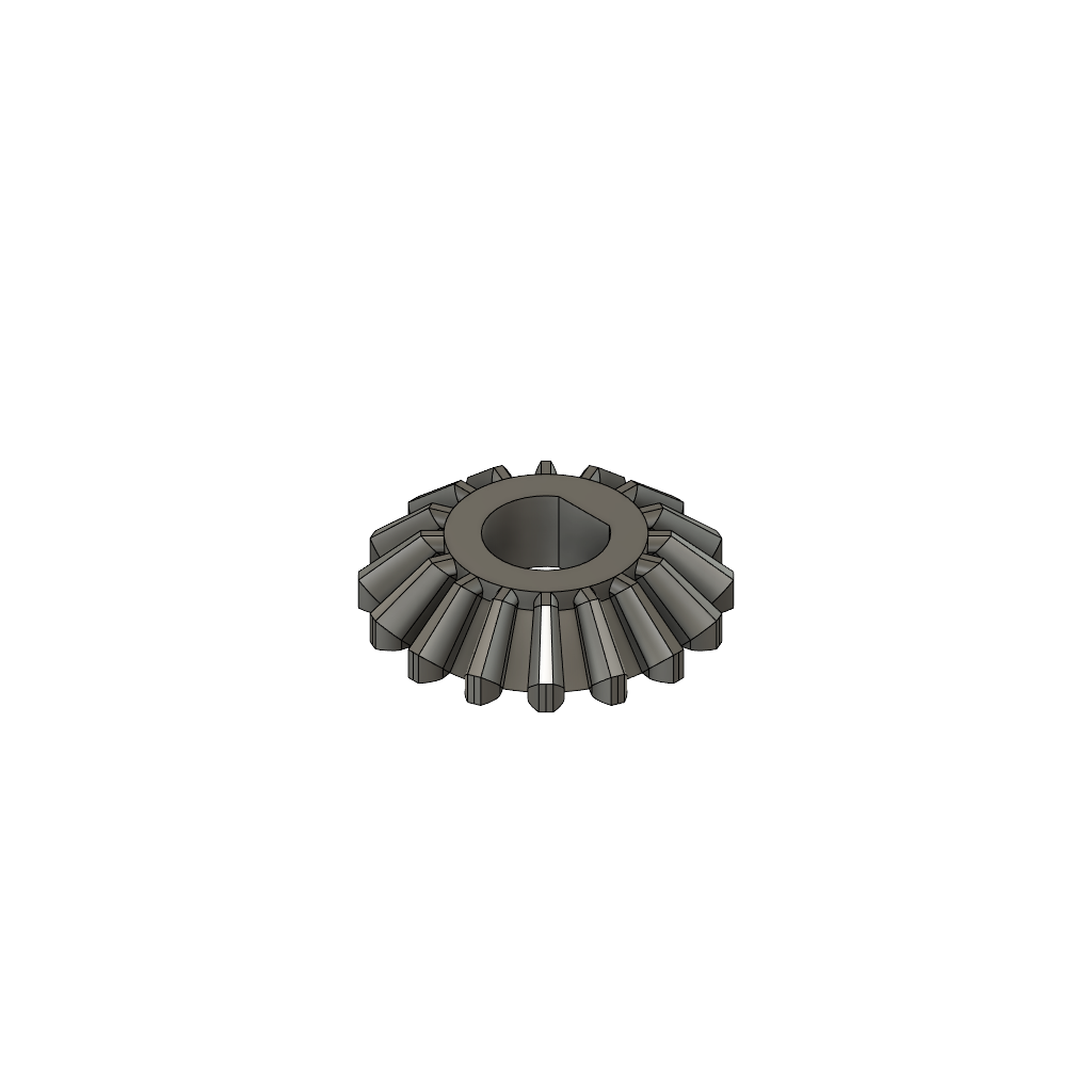 STL file Bevel Gear Set Module 1 (16x16 & 32x32 teeth)・Design to ...