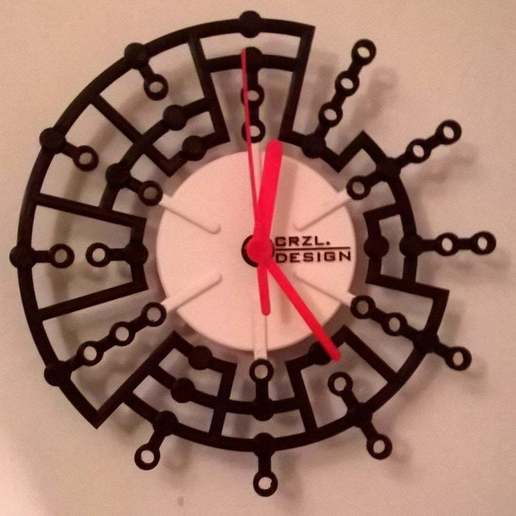 Download free 3D printing designs 4-Bit Binary Wall Clock - Computer ...