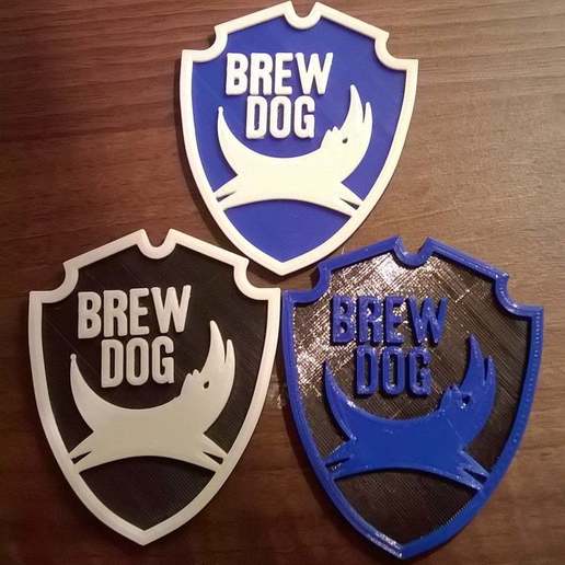 Download free 3D printer designs Brewdog Beer Mat / Drinks Coaster ・ Cults