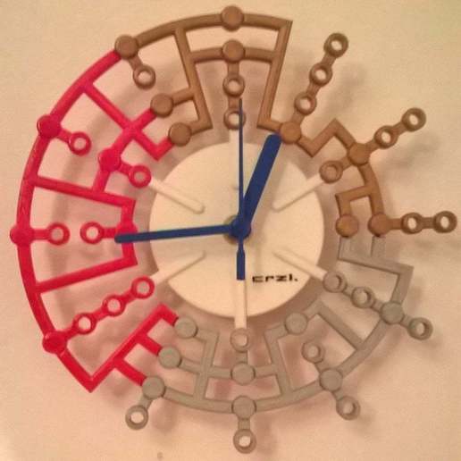 Download free 3D printing designs 4-Bit Binary Wall Clock - Computer Geek Clock ・ Cults