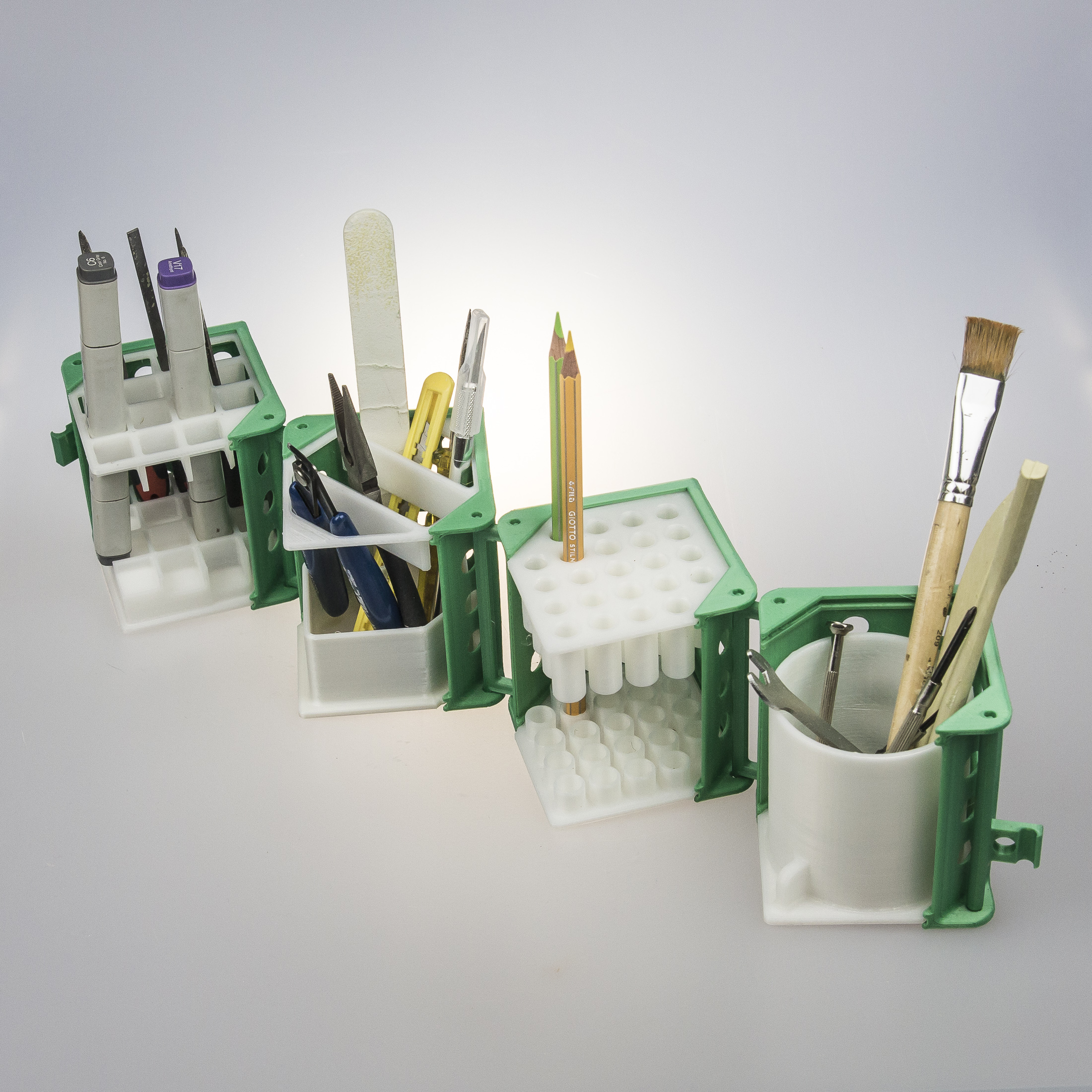 Download STL file MODULO 8 - modular desk organizer • 3D printer model ...