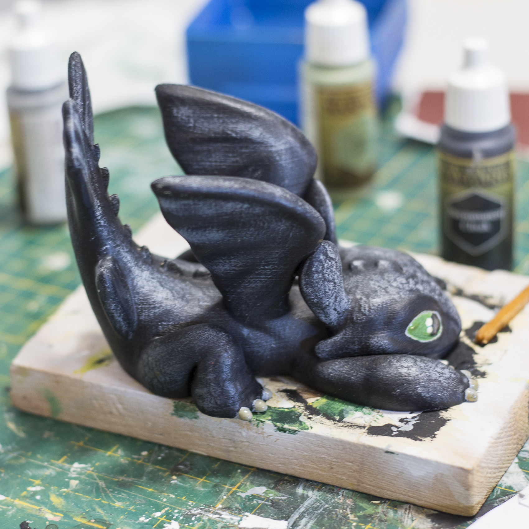 3D printed Toothless (Easy print no support) • made with creality ender ...