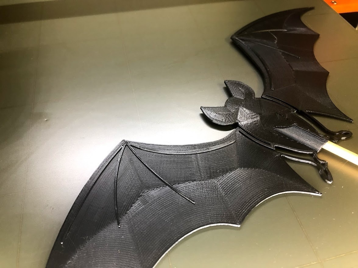 Free STL file FLAPPING BAT ON A STICK・3D print model to download・Cults