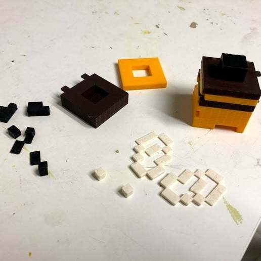 Download free STL file Minecraft Bee • 3D printer model ・ Cults