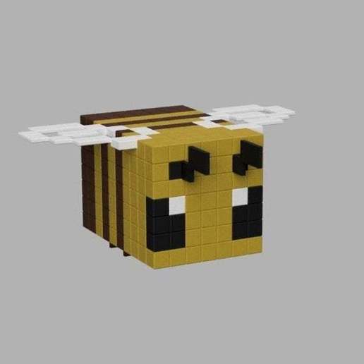 Download free STL file Minecraft Bee • 3D printer model ・ Cults