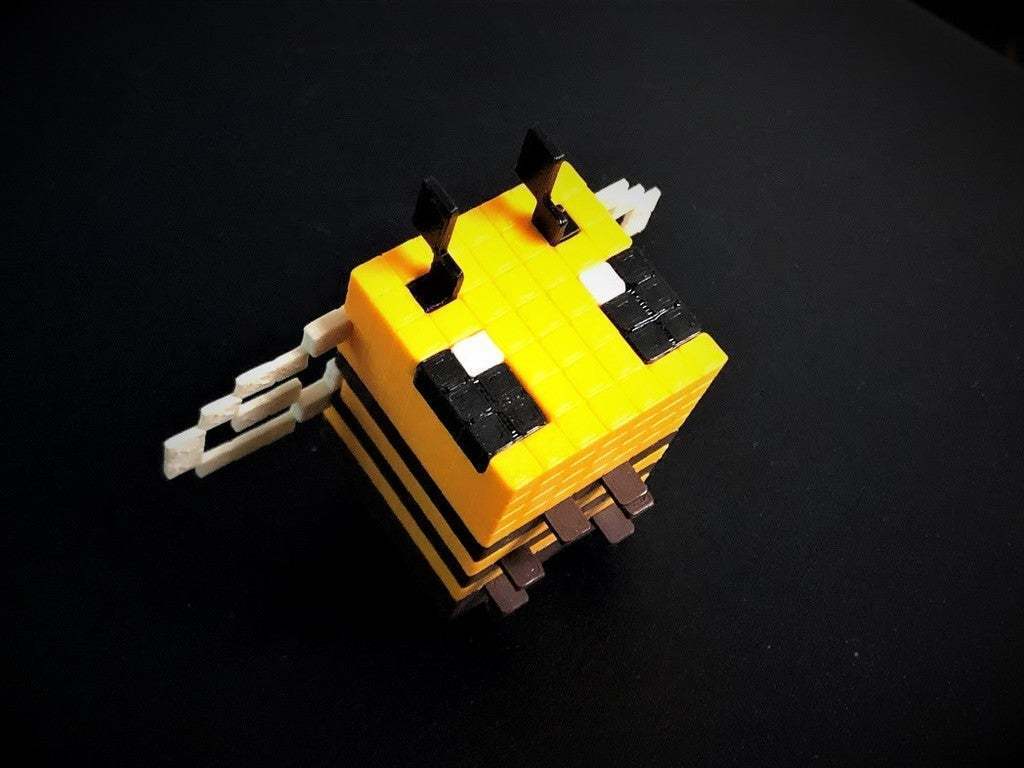 Free STL file Minecraft Bee 🐝・Design to download and 3D print・Cults