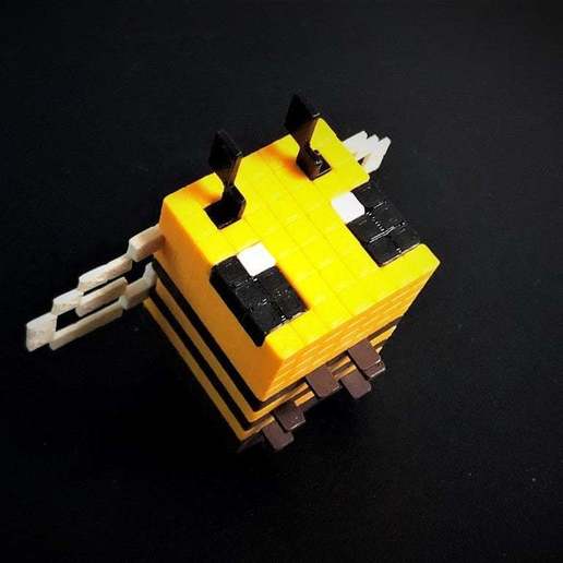 Download free STL file Minecraft Bee • 3D printer model ・ Cults