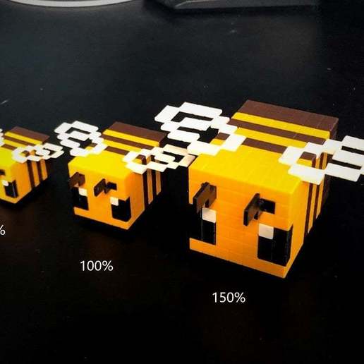 Download free STL file Minecraft Bee • 3D printer model ・ Cults