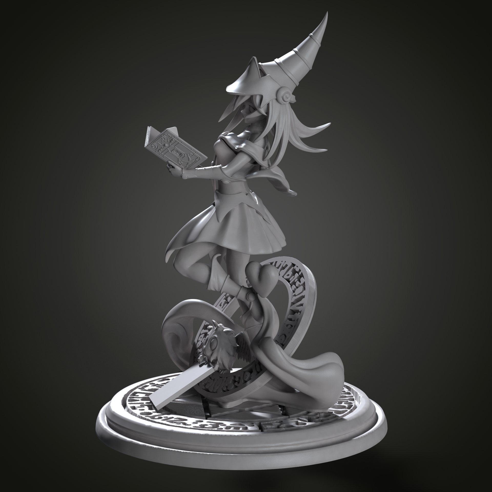 Archivo 3D Dark Magician Girl - stl Yu-Gi-Oh 3D model 👧・Design para impresora 3D para descargar ...
