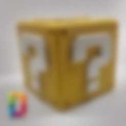 Download free STL file Question box Super Mario • 3D printing template ...