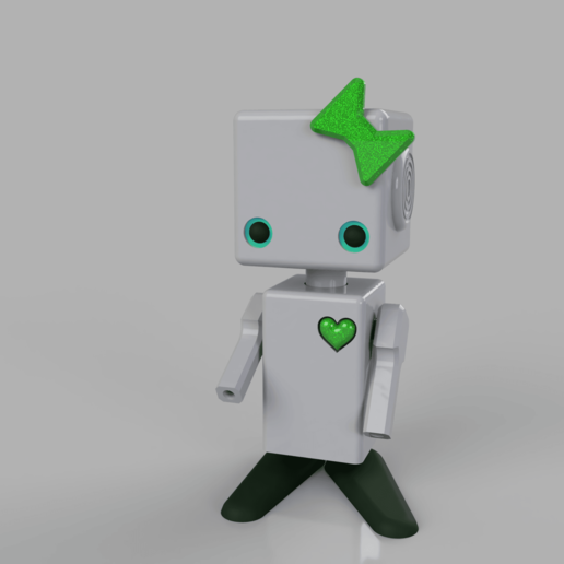 Download STL file Cute robot Toy • 3D printable model ・ Cults