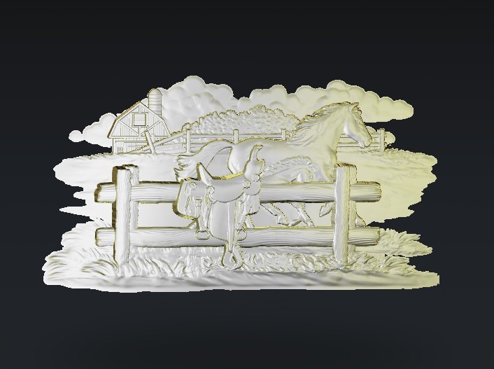 Free STL file free running horse cnc・3D print design to download・Cults