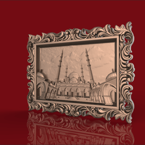 Download free 3D printer designs Taj mahal cnc router frame art ・ Cults