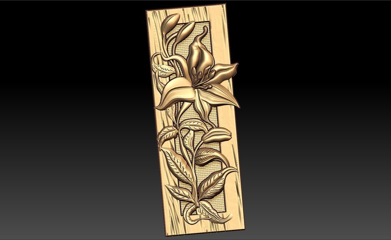 Free STL file flower lys art cnc router・Model to download and 3D print ...