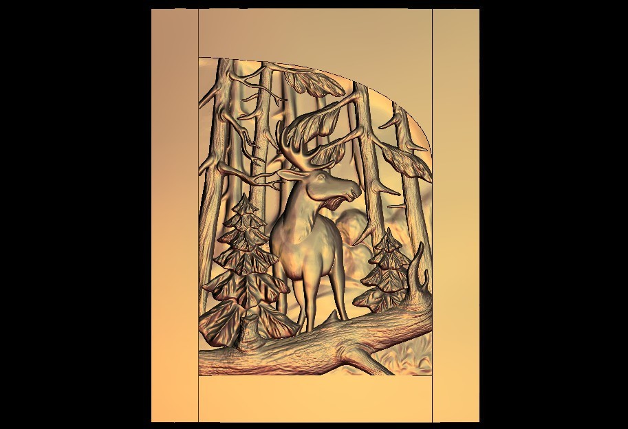 Free STL file deer in the forrest cnc router moose・3D printable model ...