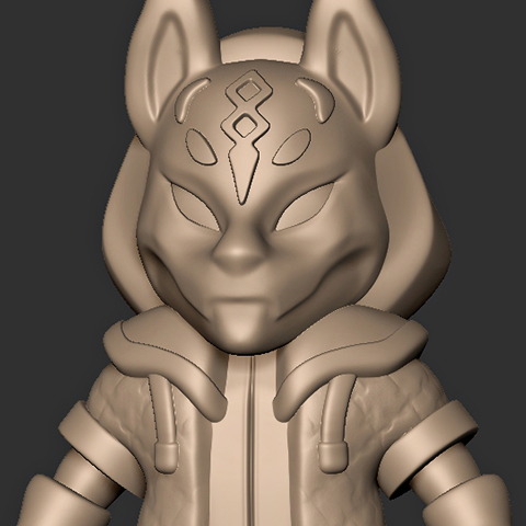 Archivo OBJ Fox Drift Skin Fortnite Maxed Chibi ( Fan Art ) 🦊・Idea de ...