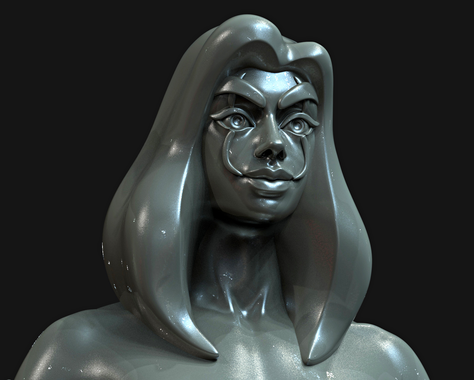 Файл OBJ IT PENNYWISE Girl ( Cosplay ) CHARACTER STYLIZED FAN ART・3D ...