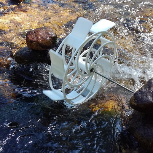 Download free 3D printer designs Waterwheel _ Moulin à eau ・ Cults