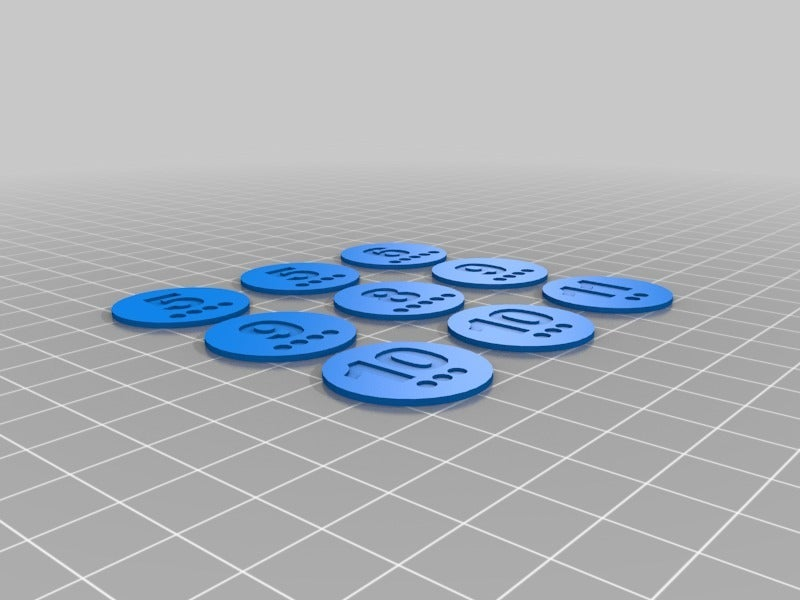 Free STL file Settlers of Catan Number Tokens・3D print object to ...