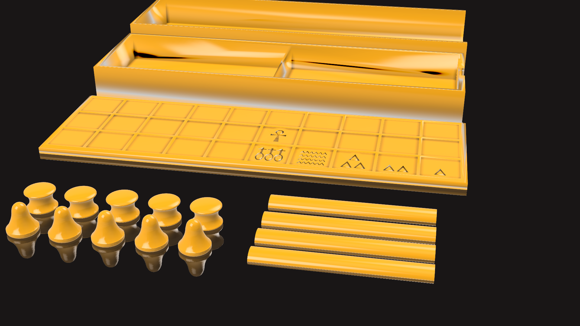 STL file Senet egyptian game 🇪🇬・3D printable model to download・Cults