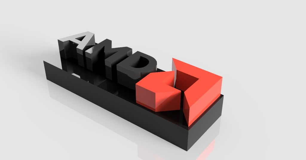 Free 3D file AMD Logo・3D printer model to download・Cults