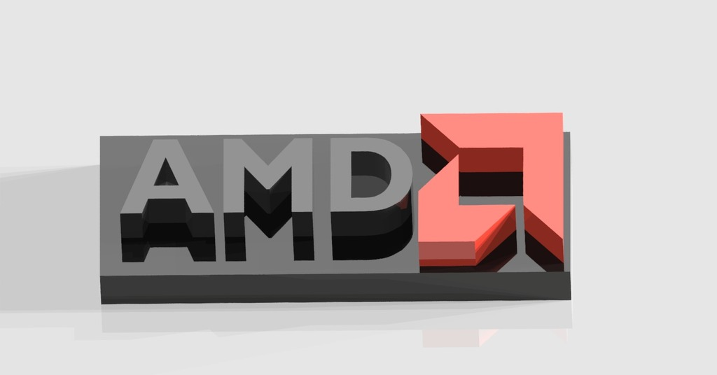 Free 3D file AMD Logo・3D printer model to download・Cults