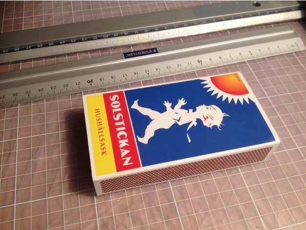 Free STL file Matchbox cover (big box)・3D printer design to download・Cults