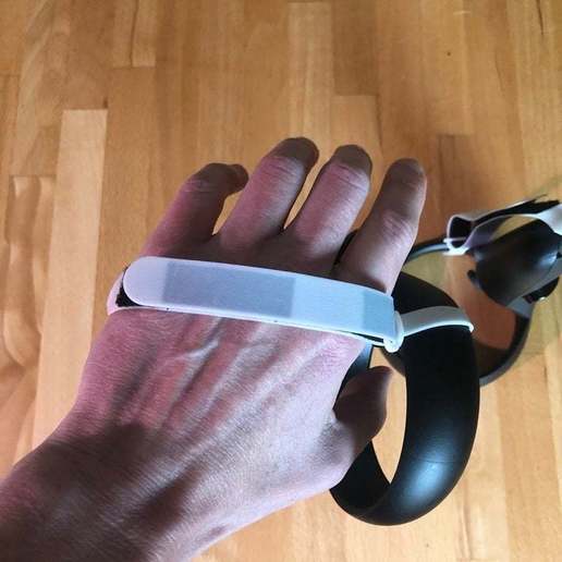 Download free STL file Oculus Touch (Rift S/Quest) "Knuckle" Strap • 3D ...
