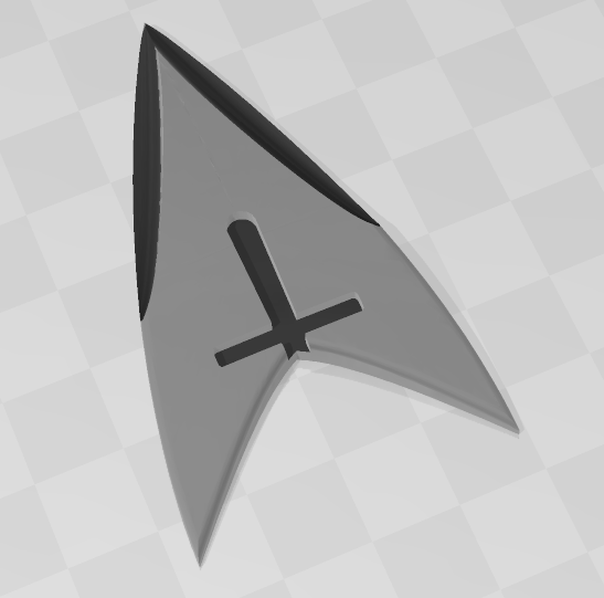 STL file New Starfleet Delta Combadge from Season 2 of Star Trek Picard ...