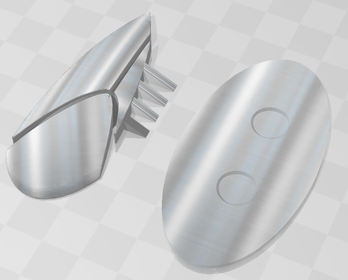 STL file Star Trek Discovery Season 4 Starfleet Cadet Combadge・Template ...